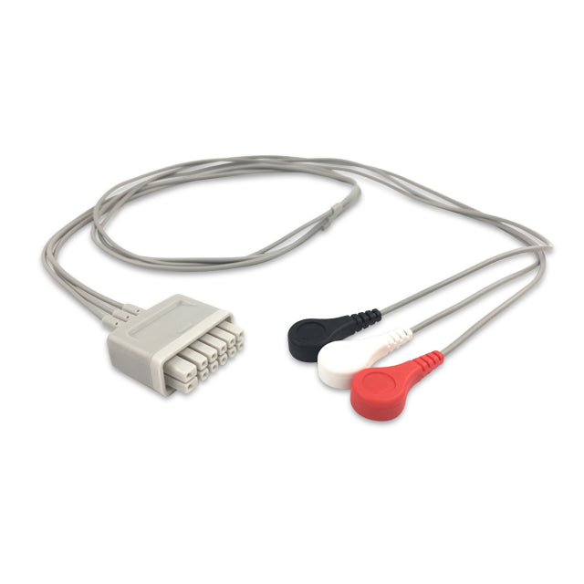 Mindray ECG Leadwire 009-004766-00, 3 lead, Mindray, Snap, 0.9m , AHA ...